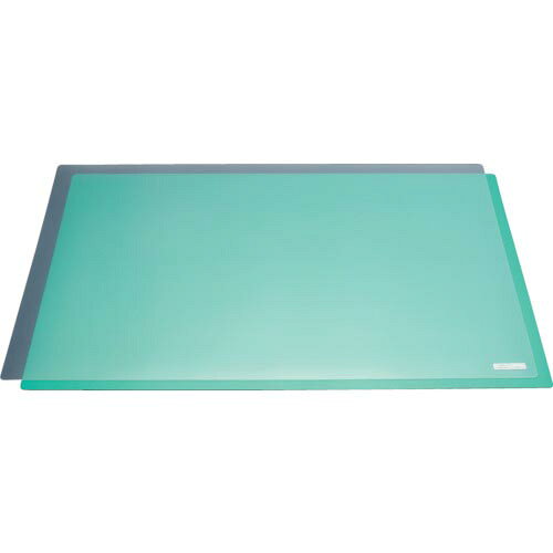特長：下敷付のダブルタイプです。仕様：適合デスク：1号間口(mm)：1510奥行(mm)：745厚さ(mm)：1.5色：上敷/半透明、下敷/グリーン色：上敷/半透明、下敷/グリーン厚さ：1.5mm旧JIS用材質／仕上：上敷:オレフィン系樹脂...
