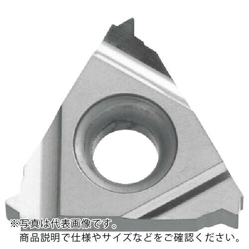 特長：外径ねじ切り加工用チップです。用途：外径ねじ切り加工用。仕様：適合ホルダ：KTNR-16/KTNSR-16型外径　メートルねじ【M】被膜構成：TiAlN呈色：灰紫色材質／仕上：PVDコーティング