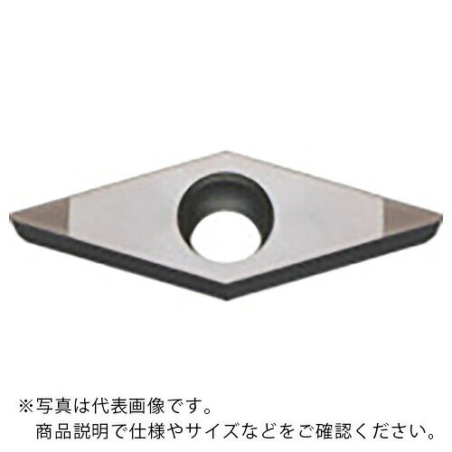 特長：硬質結合相により、高い耐摩耗性を有します。高硬度ダイス鋼の仕上げ加工、連続加工に適応します。用途：旋削加工用。被削材：高硬度ダイス鋼。仕様：ノンコート呈色：黒色刃先仕様：T チャンファME：切れ味重視マルチエッジG級材質／仕上：CBN