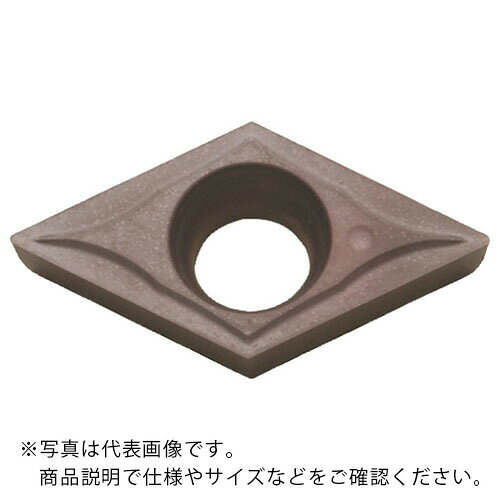 特長：微粒超硬母材に耐摩耗性、耐熱性に優れたMEGACOATを施しています。炭素鋼からステンレス鋼の汎用加工、高送り加工まで幅広く対応可能です。用途：旋削加工用。被削材：炭素鋼、ステンレス鋼。仕様：チップ形状：ひし形55°厚さ(mm)：3....