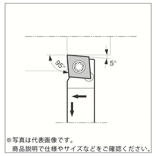 特長：スクリュークランプ方式です。用途：外径・端面加工用。仕様：適合チップ：CC○○09T3スクリュークランプ方式オフセットなし