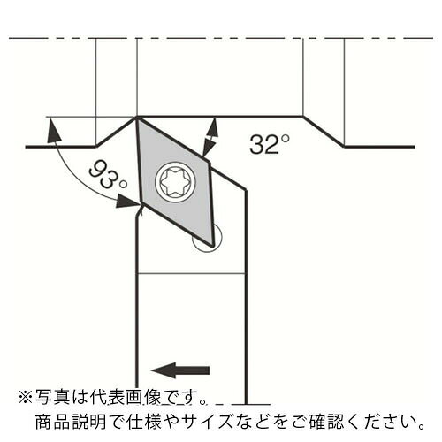 特長：スクリュークランプ方式です。用途：外径・倣い加工用。仕様：適合チップ：DC○○11T3スクリュークランプ方式オフセットなし