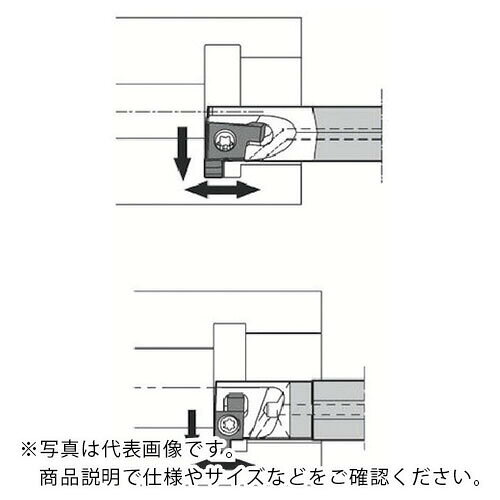 特長：クーラントホール付きです。用途：内径溝入れ加工用。仕様：適合チップ：GER-A溝幅(mm)：1.0〜2.0スクリュークランプ方式超硬防振バーオイルホール付きSIGE型：スクリュークランプで切りくず排出性良好、2コーナ仕様で経済的