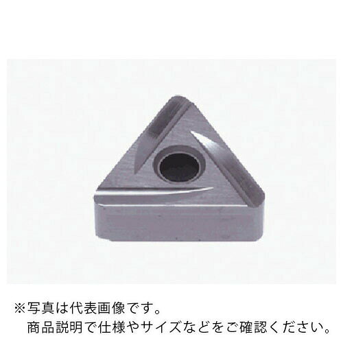 特長：乾式の仕上げ加工で優れた耐摩耗性を実現します。用途：被削材：鋼。仕様：適合被削材：鋼チップ形状：三角形厚さ(mm)：厚さ(mm):4.76切れ刃長さ(mm)：22内接円(mm)：12.7穴径(mm)：5.16コーナR(mm)：コーナR...