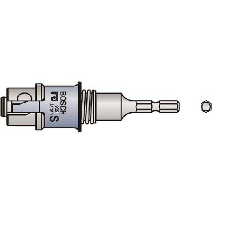 特長：ポリクリックカッター用のシャンクです。バッテリー工具用です。仕様：シャンク径(mm)：6.35適合カッターサイズ(mm)：14〜35替刃式材質／仕上：炭素鋼・ショットブラスト仕上げ