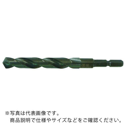 特長：インパクトドライバー(12V以上)対応の六角軸鉄工ドリルです。先端部にX型シンニング加工を施しており、センタポンチ不要です。用途：被削材:一般鋼、アルミニウム、木材、アクリル板。鉄板、アルミ等の穴あけ。仕様：刃径(mm)：6.8溝長(...
