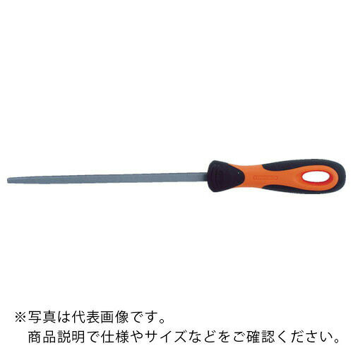 特長：面は先端に向かって細くなっています。複目です。溝、四角形の穴、内角、切削面の仕上げなどに適しています。エルゴハンドル付のヤスリです。仕様：仕上がりタイプ：中目形状：角全長(mm)：215刃長(mm)：100刃幅(mm)：4.5刃厚(m...