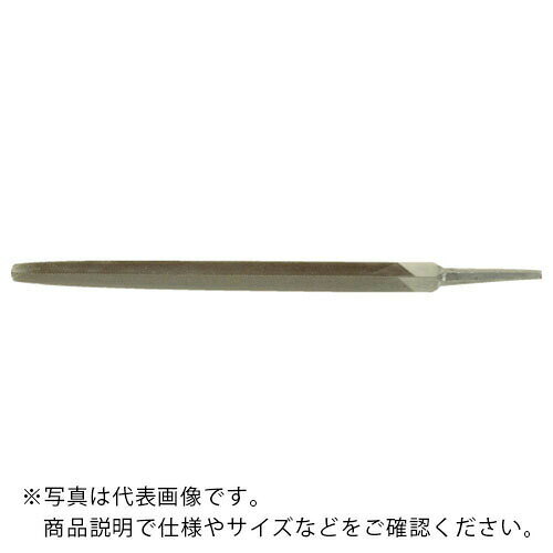 特長：断面は正三角形、先端に向かって細くなっています。面は複目です。角や内角のバリ取り、ヤスリがけ、穴や大きな隅肉、凹面のヤスリがけに適しています。先細デザインのため、平面のヤスリがけに向いています。仕様：仕上がりタイプ：中目形状：三角全長...