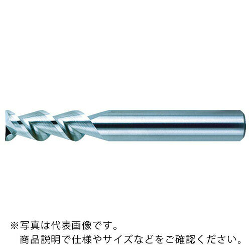 特長：航空機用アルミニウム合金などの高能率加工に最適なスクエアエンドミルです。用途：被削材：アルミニウム合金。航空産業向け。仕様：刃数ZEFP(枚)：2切削径DC(mm)：10最大切込みAPMX(mm)：25機能長さLF(mm)：75シャン...