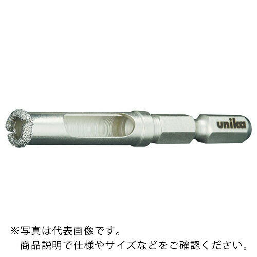 特長：独自開発の「セミドライワックス」をビット先端に塗布することで、磁器タイル、セラミックタイルを水なしで穴あけすることが可能になりました。特殊なブレイズダイヤ製法により、超硬刃ドリルでは得られない優れた耐久性をを実現しました。用途：被削材...