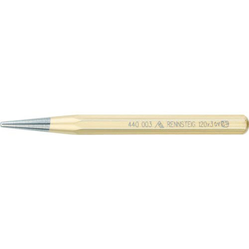 特長：高品質の鋼材を使用したテーパーポンチです。抜群の耐久性と高い作業性を発揮します。用途：鉄板の穴の仮止め。仕様：全長(mm)：120幅(mm)：12先端径(mm)：7外径(mm)：12八角胴タイプ材質／仕上：クロムバナジウム鋼　●代表画...