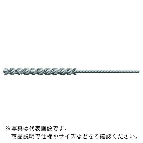 特長：細い穴の内径用バリ取りに最適です。高品位の線材を使用しており、耐久性に優れ、長寿命です。用途：チューブや配管等のバリ取り作業に。仕様：全長(mm)：125ブラシ部長さ(mm)：25軸径(mm)：3.7適合内径(mm)：13.0砥粒：シ...