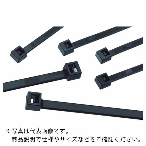 特長：主に屋外での結束に適した高品質ケーブルタイです。用途：電線ケーブルの固定や結束に。仕様：色：ブラック幅(mm)：2.5長さ(mm)：135厚さ(mm)：1.17最大結束径(mm)：35引張強度(N)：150最小結束径(mm)：2使用温...