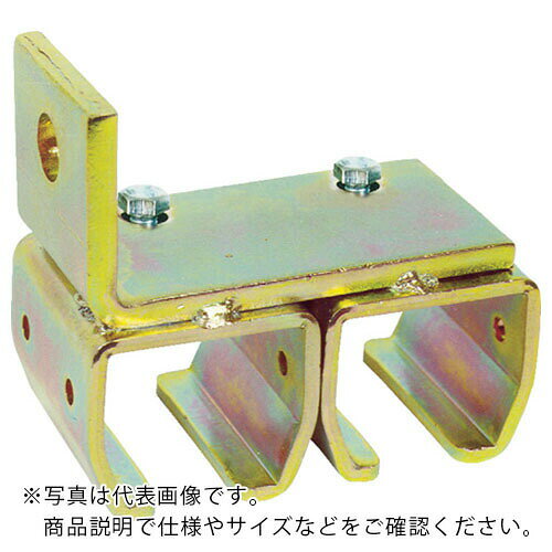 用途：レールを2列に取り付ける金具。ドアハンガー用の二連タイプの横受です。仕様：品名：横受二連適合レール：24号欧州規格EN1527適合品材質／仕上：スチール（電解めっき処理）　●代表画像について 商品によっては、代表画像を使用している場合...