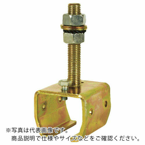 用途：ハンガーレールを上から吊るす金具。ドアハンガー用のボルト式の一連受。仕様：品名：ボルト一連受適合レール：27号欧州規格EN1527適合品材質／仕上：スチール（電解めっき処理）　●代表画像について 商品によっては、代表画像を使用している...