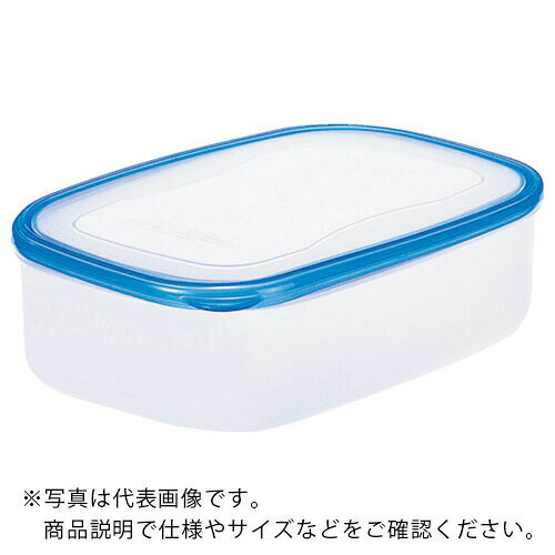 特長：フタの外周に軟質素材を使用していますので、フタの開け閉めがラクに行えます。ソフトな材質で優れた密閉性、水分の多い保存品も安心して収納できます。本体には便利な目盛付です。用途：食品保存、他備品収納に。仕様：容量(L)：0.64外形寸法(...