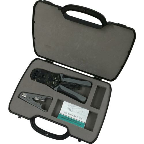 特長：Panduit社製RJ45モジュラプラグ（MP588-L、MP588-C、MPS588-C、SP688-C、SP6X88-C、SPS688-C、SPS6X88-C）の他、標準のRJ11（4芯および6芯）の圧着成端が可能です。ケーブルカ...