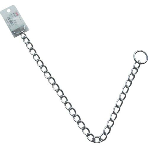特長：切断済チェーンで両端に溶接リングが付いたタイプです。用途：連結部品。盗難防止。転倒防止。仕様：線径d(mm)：2.6内長P(mm)：13.2内幅W(mm)：6.4使用荷重(kN)：0.58チェーン径(mm)：2.6全長(mm)：450...