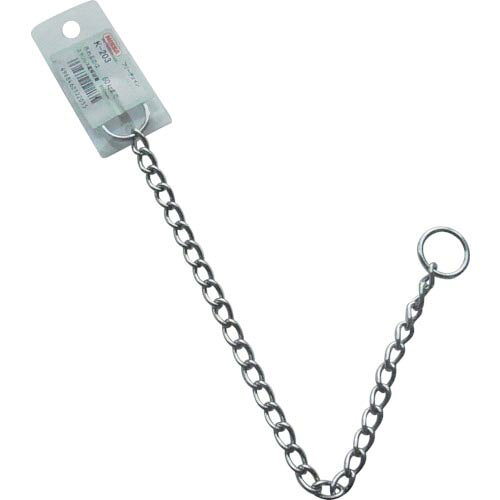 特長：切断済チェーンで両端に溶接リングが付いたタイプです。ステンレス製で錆に強いです。用途：連結部品。盗難防止。転倒防止。仕様：全長(m)：0.3線径d(mm)：2.0内長P(mm)：8.7内幅W(mm)：3.4使用荷重(kN)：0.58チ...