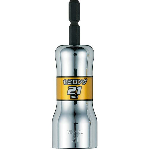 特長：全長92mmのセミロング仕様で、ソケット穴深さは50mmのためナット作業に適しています。従来の深穴ソケットに比べ約35％の軽量設計です。軸圧入式を採用しています。ソケット部と軸部を別材質、別硬度とする事で、一体式と比べて8倍の耐久性が...