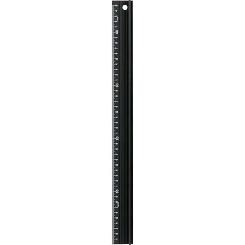 特長：カッターから手を守る、高さ18.5ミリのガード付の定規です。強度に優れた中空リブ構造を採用しています。ミリ単位の目盛付で、定規として利用可能です。底面にすべり止めゴムを埋め込み安定した使用感です。ステンレス鋼をカット面に埋め込み、いつ...