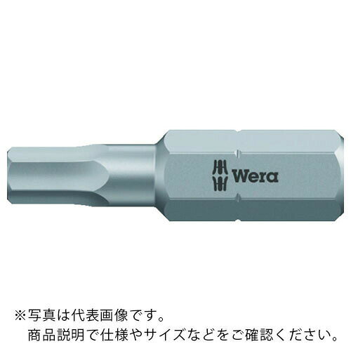 特長：頑強なビットで、鉄板や金属板の加工に最適です。Wera独自のHex-Plusと呼ばれる面接触構造により、六角ねじ穴の内側を傷めることなく、ねじの寿命を延ばすことにも貢献します。仕様：全長(mm)：25対辺(インチ)：5/32軸寸法(m...