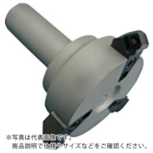 特長：ベースの交換により加工径の変更が、アームの交換により加工タイプの変更が可能です。用途：フェイスミル加工。仕様：刃数CICT(枚)：3切削径DC(mm)：100シャンク径DMM(mm)：32全長OAL(mm)：123.5適合チップ：S3...