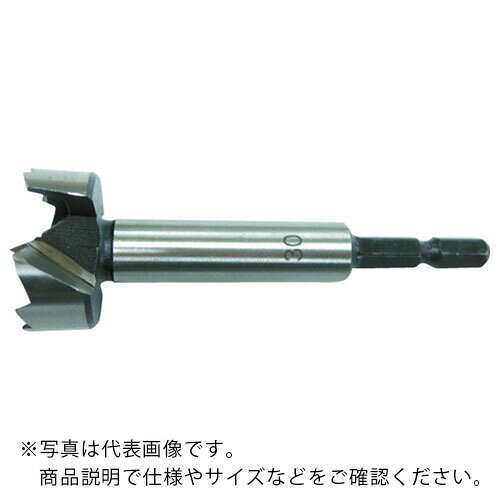 特長：深さ約40mmまでの穴あけが可能です。用途：被削材:木材。木材の止まり穴加工・貫通穴・斜め穴切りなどに便利です。仕様：刃径(mm)：26溝長(mm)：12全長(mm)：92シャンク径(mm)：6.35適合機種：インパクトドライバー・電...