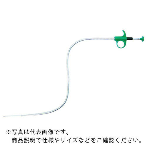 特長：プッシュボタンを押すと、先端から3本の爪が出てきます。自動車のエンジンルームやせまい所、すき間の落下物のピックアップ作業に便利です。仕様：全長(mm)：500軸長(mm)：400爪(本)：3軸径：Φ9.0mm材質／仕上：軸：スチールハ...