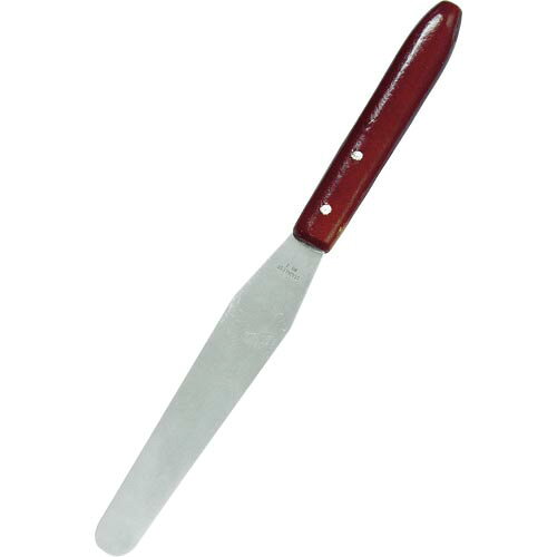 特長：適度なしなり具合により作業が効率良くこなせます。用途：接着剤、コーキング剤の塗りこみに。仕様：全長(mm)：195刃幅(mm)：13刃長(mm)：110刃厚(mm)：0.7先端部刃厚：0.3mm材質／仕上：刃:ステンレス柄:木　●代表...