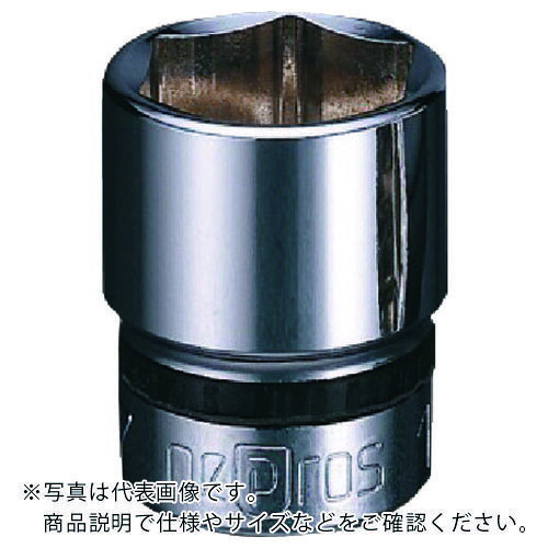 特長：接触面をより大きくすることで薄肉部への応力の集中を低減するNパワーフィット形状を採用、ボルト・ナットにやさしく、なめりを防ぎます。用途：ボルト・ナットの脱着。仕様：差込角(mm)：9.5対辺寸法(インチ)：3/4全長(mm)：27対辺...