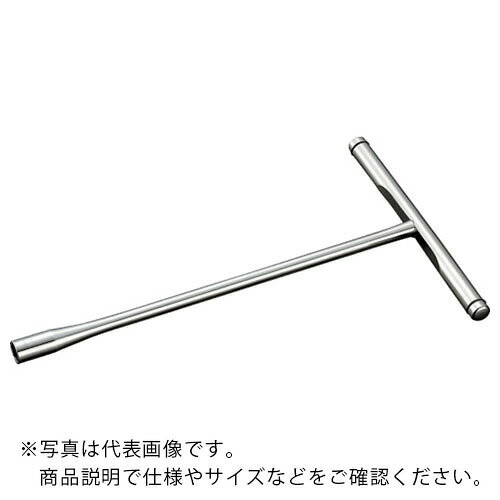 特長：マグネット入りのT形レンチです。早回し時のバランスに優れています。ハンドルの両端にウエイトをおくことにより早回し時のバランスを良くし、作業性を向上しました。口径部は従来品に比べ薄く、作業性が向上します。用途：ネプロス・汎用工具仕様：対...