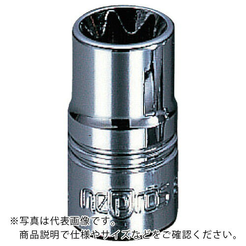 特長：KTC独自のパワーフィット形状を差込角に採用しています。用途：ネプロス・汎用工具仕様：呼びNo.：E10先端寸法(mm)：11.2差込角(mm)：6.35全長(mm)：20.5差込角6.3sq.口径部形状：E型トルクス材質／仕上：特殊...