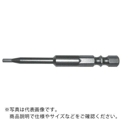 特長：ボール位置が異なる2種類のドライバーに装着できる兼用溝になっています。専用特殊鋼を用いることで靱性を高め、耐久性を向上させています。特殊品は小ロットの製作も可能です。仕様：対辺(mm)：1.5全長(mm)：100シャンク径(mm)：6...