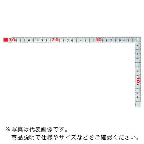 特長：コーナー部が厚くないので、けがきがしやすいです。大きく鮮明な目盛数字採用です。TIG溶接により強度がアップしました。用途：建築用曲尺に。仕様：長辺(mm)：320短辺(mm)：165幅(mm)：15厚さ(mm)：1.1目盛仕様：表面　...