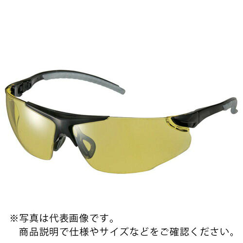 特長：レンズは衝撃に強いポリカーボネートを使用しています。紫外線を99.9％カットします。レンズ角度を4段階調節できます。用途：安全保護メガネ仕様：レンズ色：イエローテンプル色：ブラックフレーム色：ブラック幅(mm)：145高さ(mm)：4...