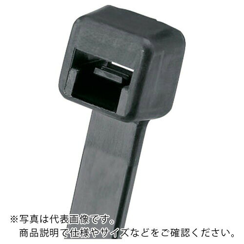 特長：耐薬品性に優れた材質で、耐紫外線性にも優れています。用途：電線、ケーブル固定、結束に。仕様：色：ブラック幅(mm)：7.6長さ(mm)：290厚さ(mm)：1.9最大結束径(mm)：76引張強度(N)：222最小結束径(mm)：4.8...