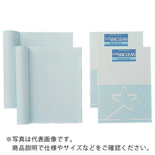 特長：100％離解可能な樹脂含浸タイプの無塵紙です。上質紙と同様に古紙回収出来ます。用途：クリーンルーム用コピー用紙として。クリーンルーム用ノート仕様：色：ブルータイプ：横罫サイズ(mm)：182×157規格：B5枚数/冊：32枚坪量：64...