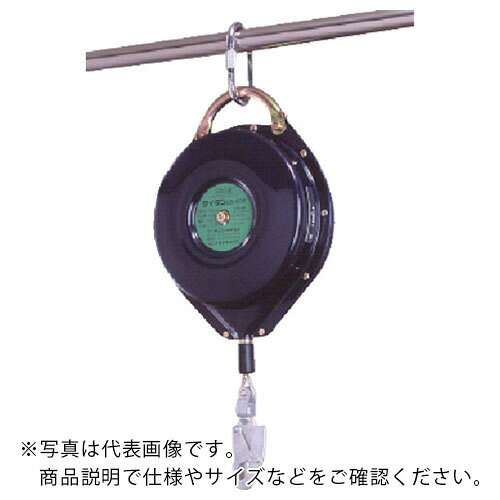 特長：昇降時の墜落防止器具です。全機種にすべりクラッチを内蔵し、墜落阻止時に身体が受ける衝撃を大幅に緩和します。サビに強くて扱いやすい回転式フック付です。強化アルミニウム製で軽くて丈夫なケースです。用途：建築・橋梁・プラント・造船等の高所作...
