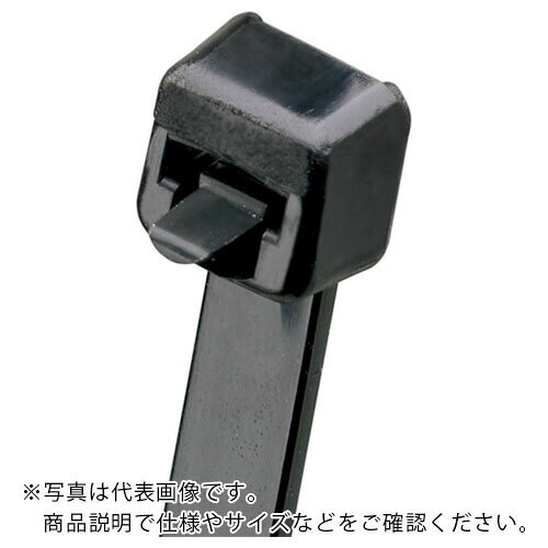 特長：ヘッドについたタブを下げることで、結束後でも簡単に取り外し、再利用することができます。耐紫外線性に優れた製品です。配線を増やしたり、変更する際の仮止めとして使用できます。用途：ケーブルの結束、仮止め、結束に。仕様：色：ブラック幅(mm...