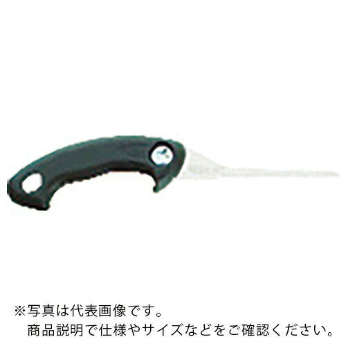 特長：直線・曲線が自由自在に切れます。一般木材・合板・集成材などを自由曲線や円などに切断するのに最適です。用途：挽きまわしノコギリ仕様：刃長(mm)：210全長(mm)：355刃ピッチ(mm)：1.6適合替刃：スクリュータイプ交換柄伸縮切り...