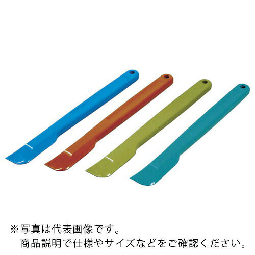 特長：金属検知機で反応可能な素材（芯材含め）を使用しており異物混入リスクを軽減します。用途：製菓でクリームを扱う際に。仕様：すくい部幅(mm)：31全長(mm)：253耐熱温度(℃)：180色：黒色系食品衛生法適合小タイプ材質／仕上：シリコ...