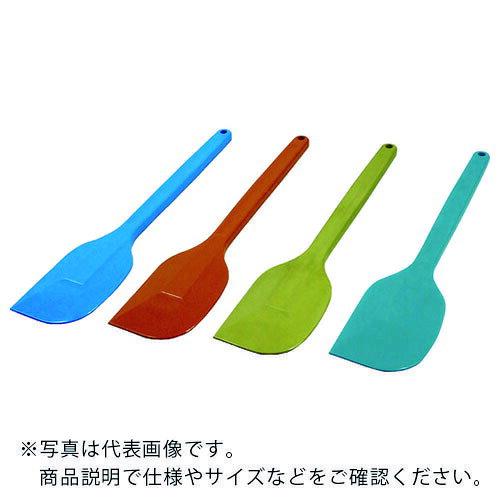 特長：金属検知機で反応可能な素材（芯材含め）を使用しており異物混入リスクを軽減します。用途：製菓でクリームを扱う際に。仕様：すくい部幅(mm)：82全長(mm)：385耐熱温度(℃)：180色：黒色系食品衛生法適合柄幅(mm)：25大タイプ...