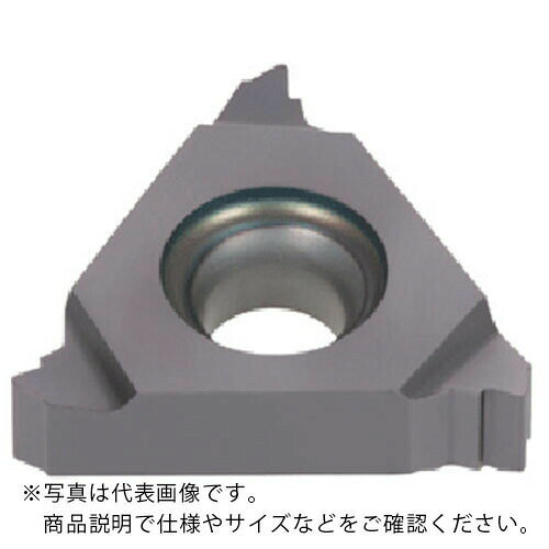 特長：外径用ISOメートルねじインサートです。用途：ねじ切り加工用。仕様：適合被削材：鋼、鋳鉄コーナ半径(mm)：0.13ピッチ(mm)：1.0ねじ切りインサートサイズ：16ピッチ：1内接円径(mm)：9.525X方向刃形位置(mm)：0....