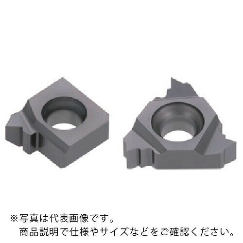 特長：内径用NPTねじインサートです。用途：ねじ切り加工用。仕様：適合被削材：鋼、鋳鉄インサートサイズ(mm)：16山数：18勝手：右表面処理：PVDコーティングねじ切り用インサート鋼用サーメット材種さらい刃ブレーカ付き3コーナ仕様材質／仕...