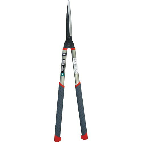 特長：刃物鋼を熟知した職人が焼入れし仕上げた刃物です。火造鍛造による鋼付刃物です。楕円アルミパイプを使用、柄の強度がアップしています。持ち手のグリップを長くし持ち手が自在に選べます。用途：一般刈込に。仕様：切断能力(mm)：10刃長(mm)...