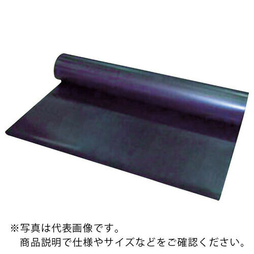特長：耐摩耗性と弾力に優れています。用途：クッション材、防音材。仕様：色：黒厚さ(mm)：1幅(mm)：500長さ(m)：10長さ(mm)：10000幅(m)：0.5使用温度範囲(℃)：-40〜70材質／仕上：天然ゴム（NR）注意：別作は既...