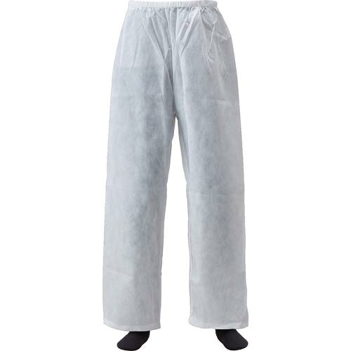 特長：軽量で通気性に優れた作業服です。用途：汚れの発生する作業に。仕様：色：白サイズ：LLウエスト(cm)：88〜104股下(cm)：74〜78箱入数(着)：100タイプ：ズボンウエストゴム入り裾折り返し材質／仕上：ポリプロピレン（PP)注...