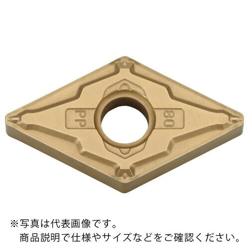 特長：耐摩耗性サーメットに、耐摩耗性と耐溶着性に優れたMEGACOAT NANOコーティングを施しています。鋼の高速・連続仕上げ加工で長寿命安定加工と高品位な仕上げ面を実現します。用途：旋削加工用。被削材：鋼。仕様：チップ形状：ひし形55°...