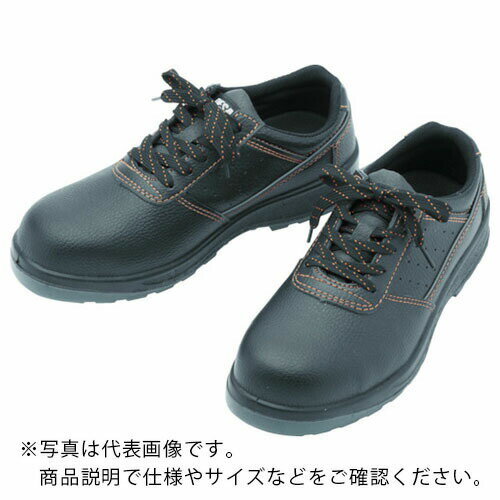 特長：ダメージに強い牛革をつま先に採用しました。耐久性、クッション性、底剥がれのしにくい靴底です。サイドからかかとの反射材が夜間作業での視認性を高めます。仕様：寸法(cm):25.5足幅サイズ:EEEE色:ブラック規格:JSAA規格 A種耐...